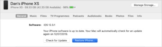 Restore your iPhone to fix software problems - AppleToolBox
