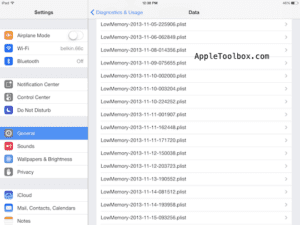 iPad Air frequent low memory crash, fix - AppleToolBox