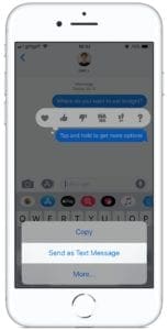 What is iMessage and how is it different to normal text messages?