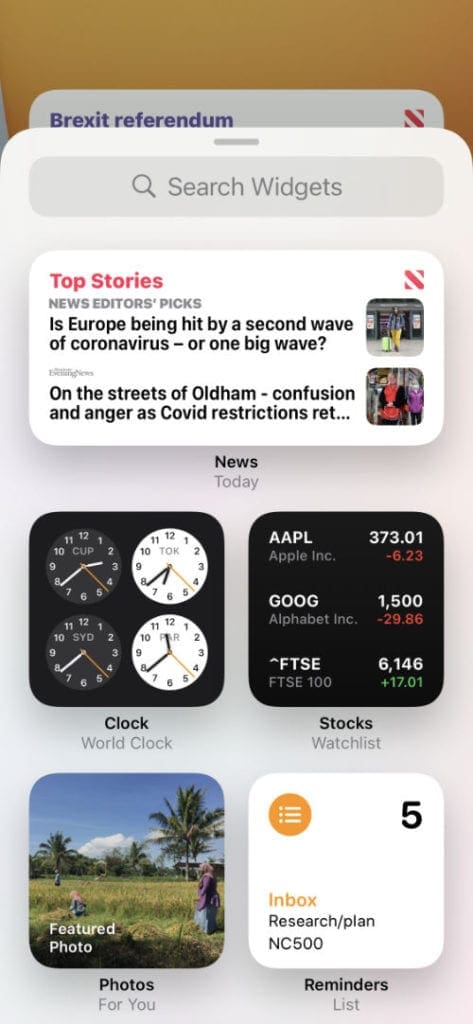 Widgets missing on your iPhone or iPad? Find out how to fix it!