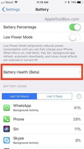 Checking Your iPhone Battery Health using iOS 11.3 and Best Battery Optimization Tips - AppleToolBox