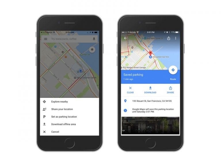 How to Use Google Maps Parked Car Features for iPhone - AppleToolBox