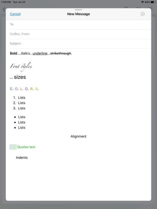 How to make the most out of iPadOS text formatting in Mail - AppleToolBox