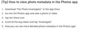How to View Your Photo Metadata on iPhone and iPad - AppleToolBox