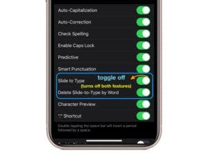 How to turn your iPhone's or iPad's slide-to-text swipe keyboard on or ...
