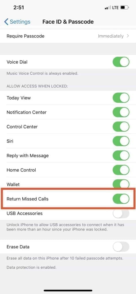 Return missed calls from iPhone lock screen without unlocking your ...