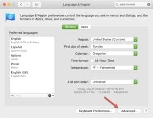 How to change the date, time and number formats on Mac - AppleToolBox