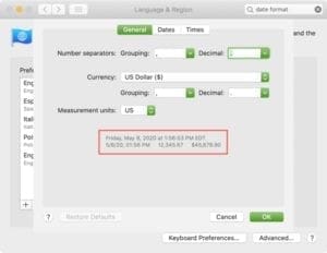 How to change the date, time and number formats on Mac - AppleToolBox