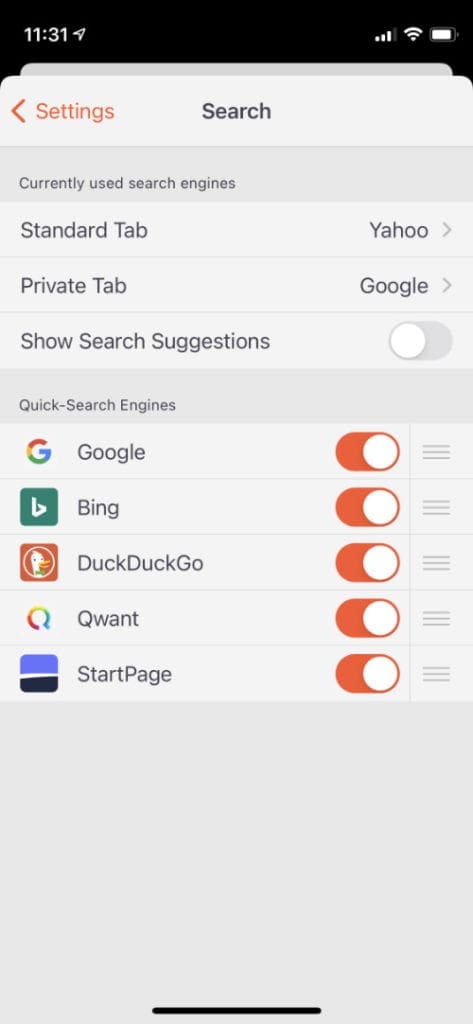 How to Change the Default Search Engine for Every iPhone Browser