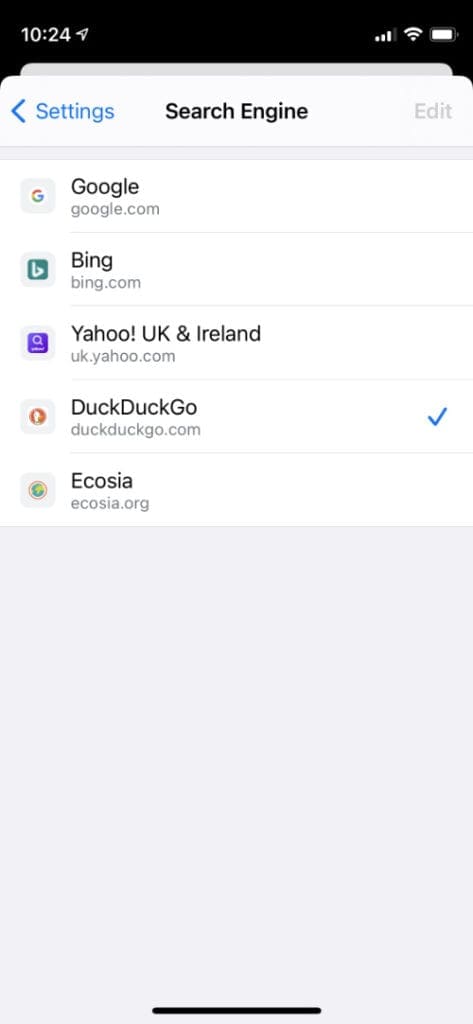How to Change the Default Search Engine for Every iPhone Browser