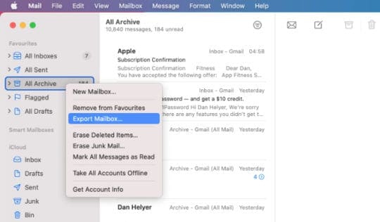 How to Archive and Back Up Emails on Your Mac - AppleToolBox