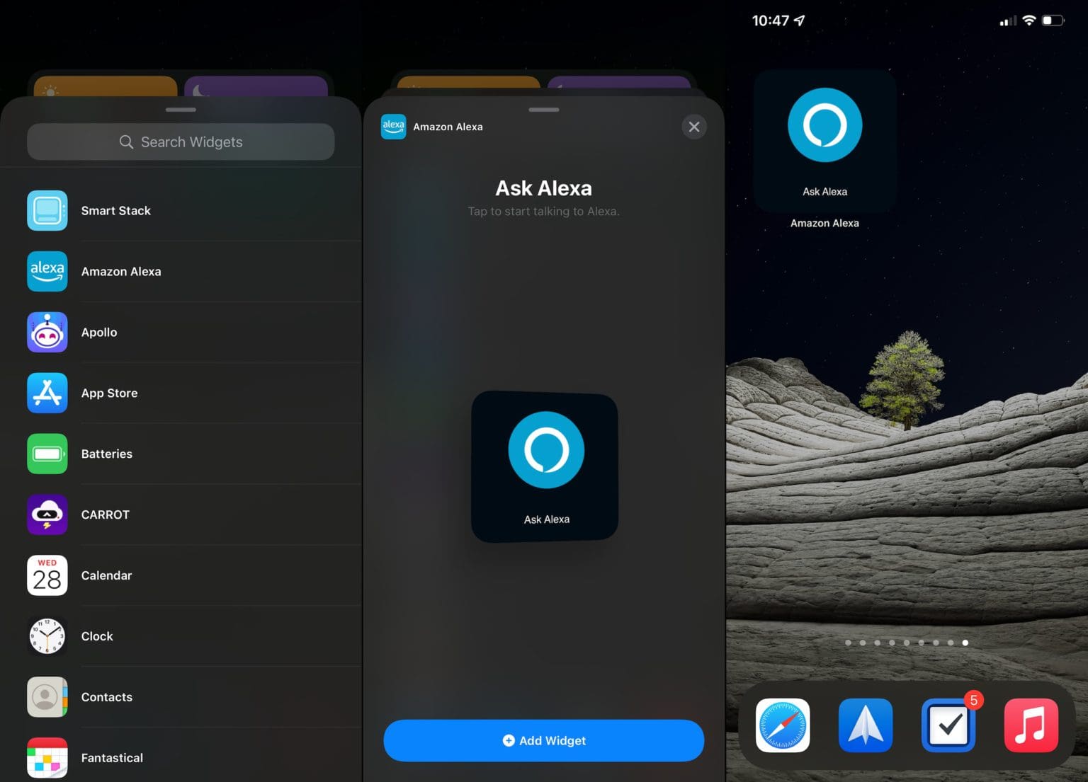 How to add Amazon Ask Alexa Widget to Home Screen on iPhone and iPad ...