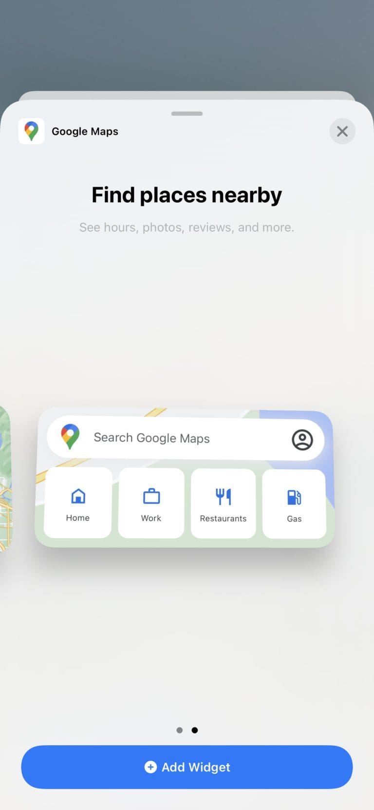 How To Use Google Maps Widget on iPhone and iPad - AppleToolBox