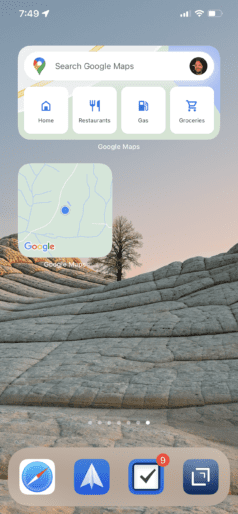 How To Use Google Maps Widget on iPhone and iPad - AppleToolBox