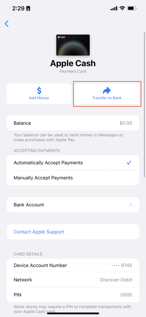 How to Transfer Money With Apple Cash Card - AppleToolBox
