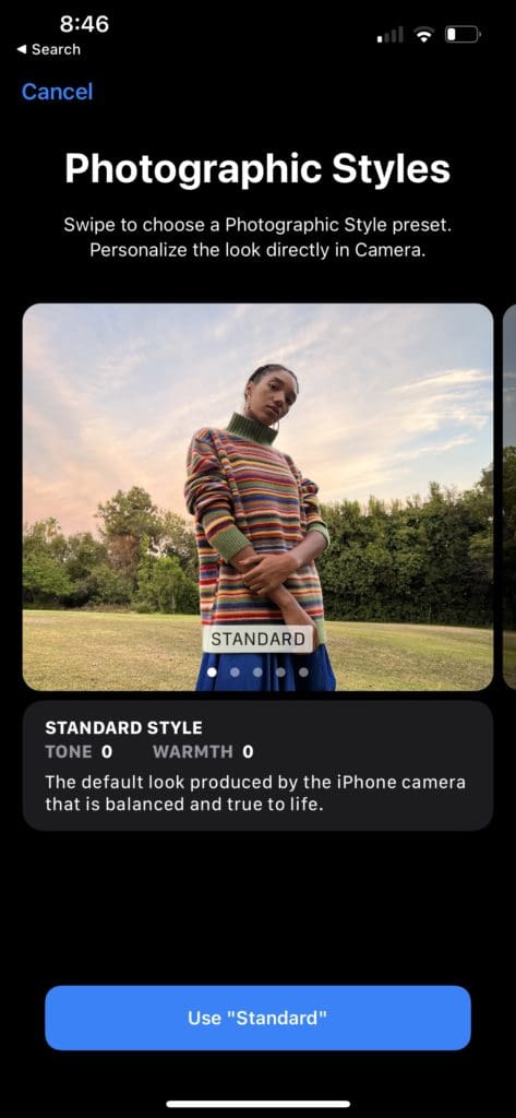 How To Use Photographic Styles on iPhone - AppleToolBox