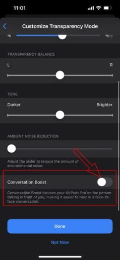 Here's How To Enable Conversation Boost on AirPods Pro With iOS 15 ...