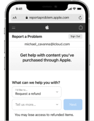 How to Get a Refund From Your App or Report a Problem With Your App ...