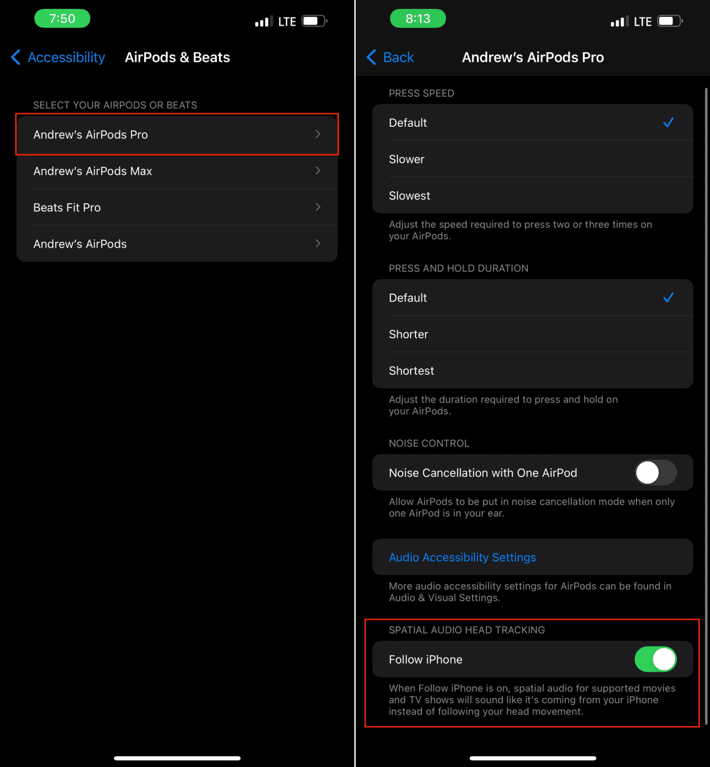 How To Turn off Head Tracking and Spatial Audio in iOS 15 - AppleToolBox