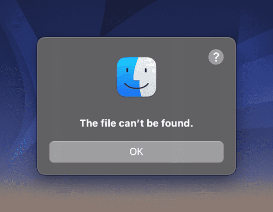 How To Fix “The File Can’t Be Found” on Mac - AppleToolBox