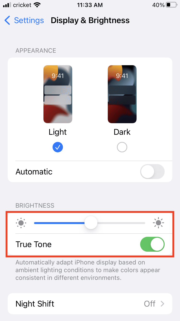 iPhone: Why Does the Screen Brightness Change by Itself? - AppleToolBox