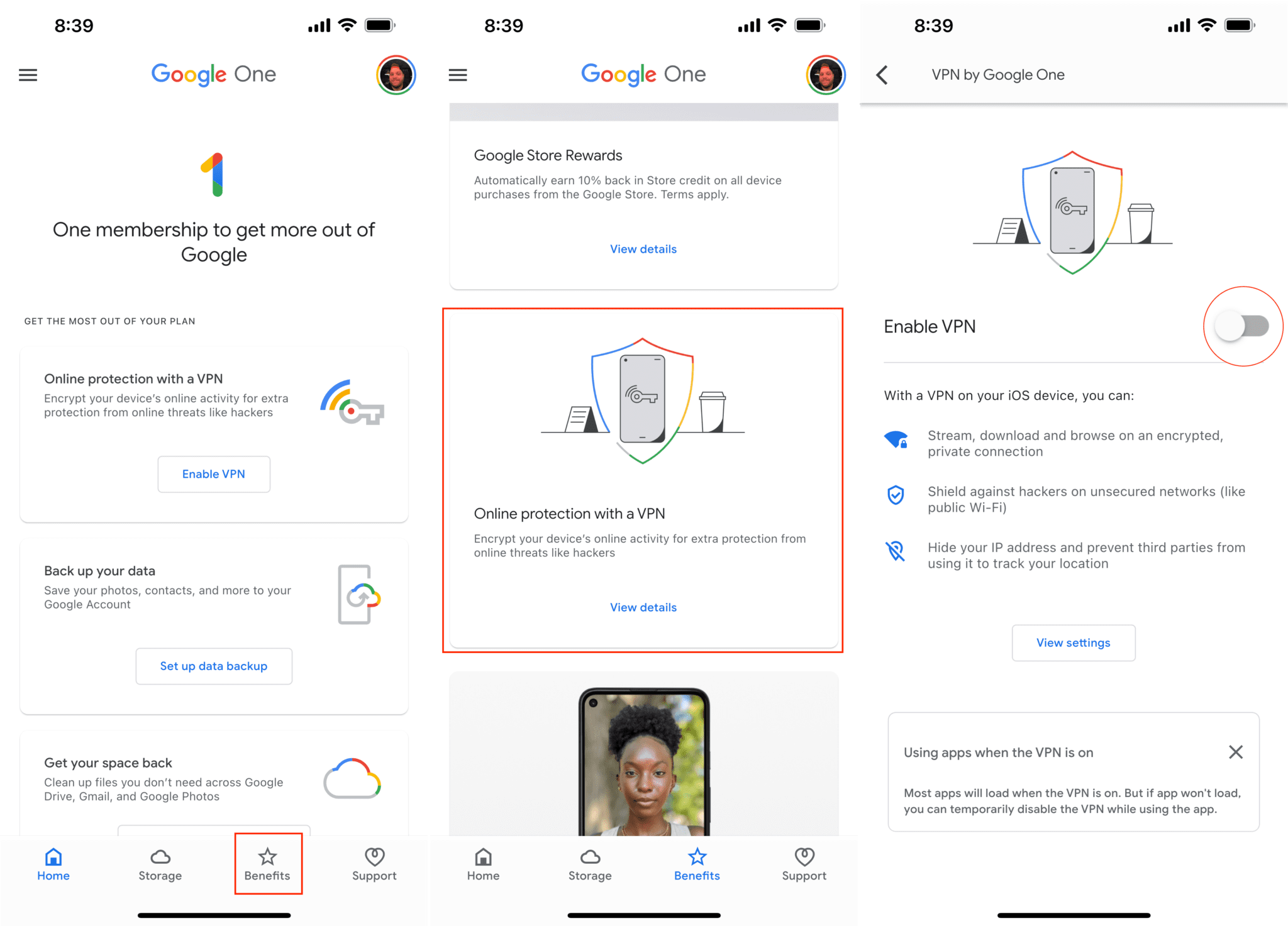 How To Use Google One VPN on iOS - AppleToolBox