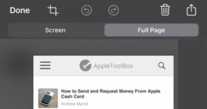 iPhone/iPad: How to Take Screenshot of an Entire Web Page - AppleToolBox