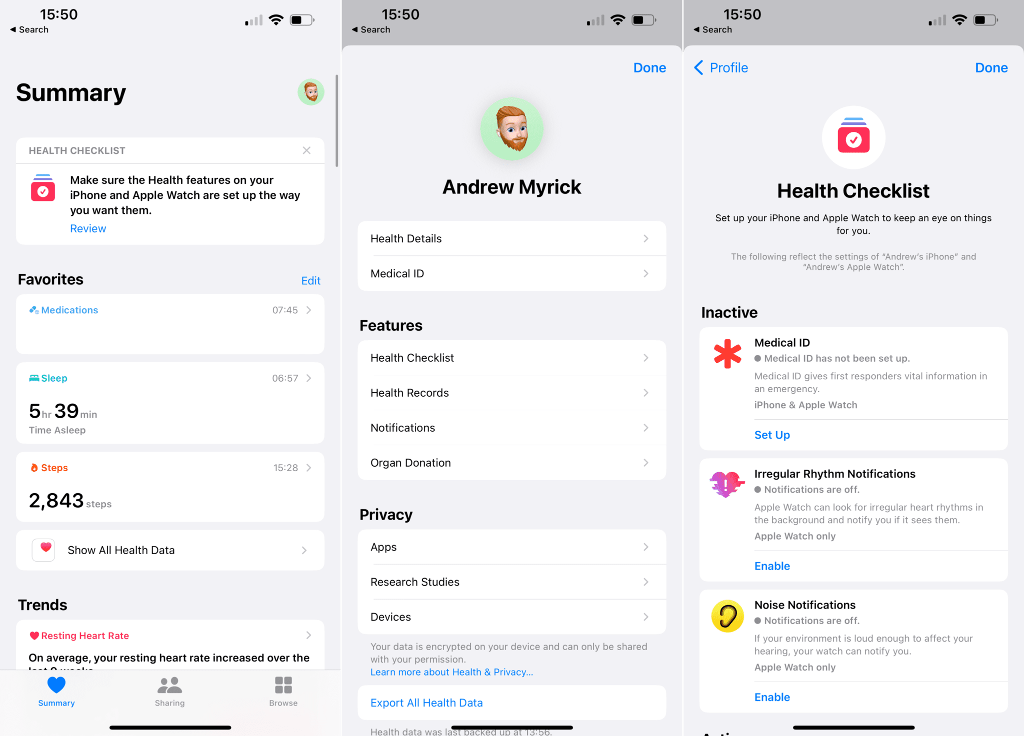 How To Use Health Checklist on iPhone and Apple Watch - AppleToolBox