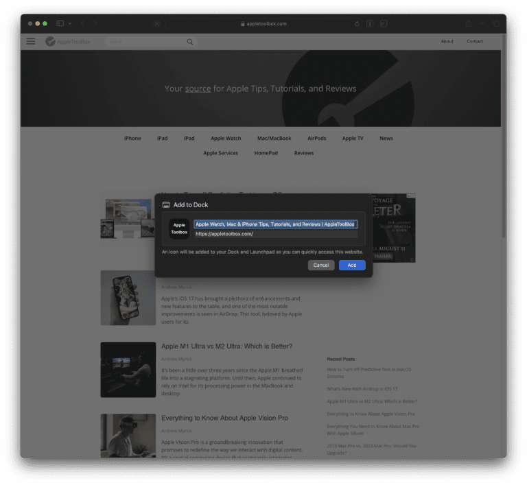 How to Use Web Apps on Mac - AppleToolBox