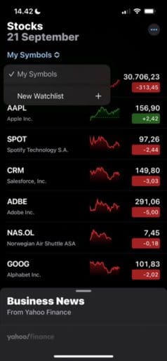 How to Create Watch Lists in the Stocks App - AppleToolBox