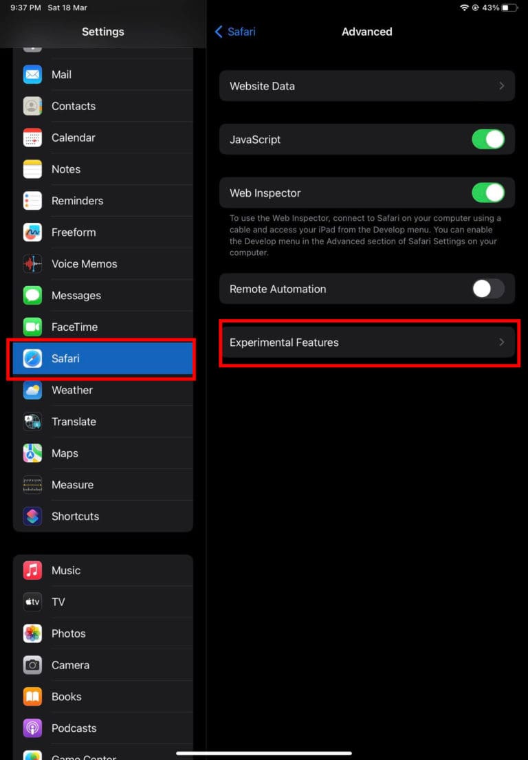 Safari Experimental Features: All You Need to Know - AppleToolBox