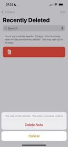 How to Delete Notes in the Notes App - AppleToolBox