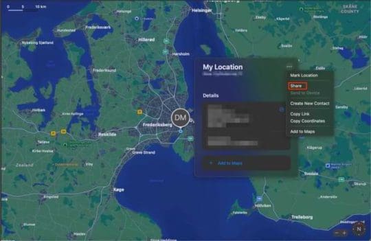 How to Share Your Location in Apple Maps - AppleToolBox