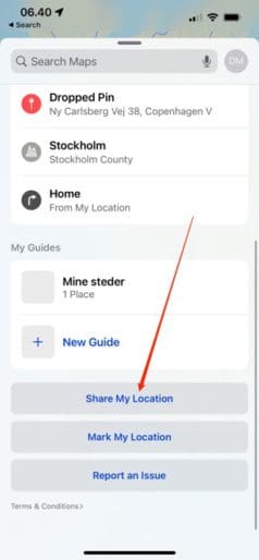 How to Share Your Location in Apple Maps - AppleToolBox