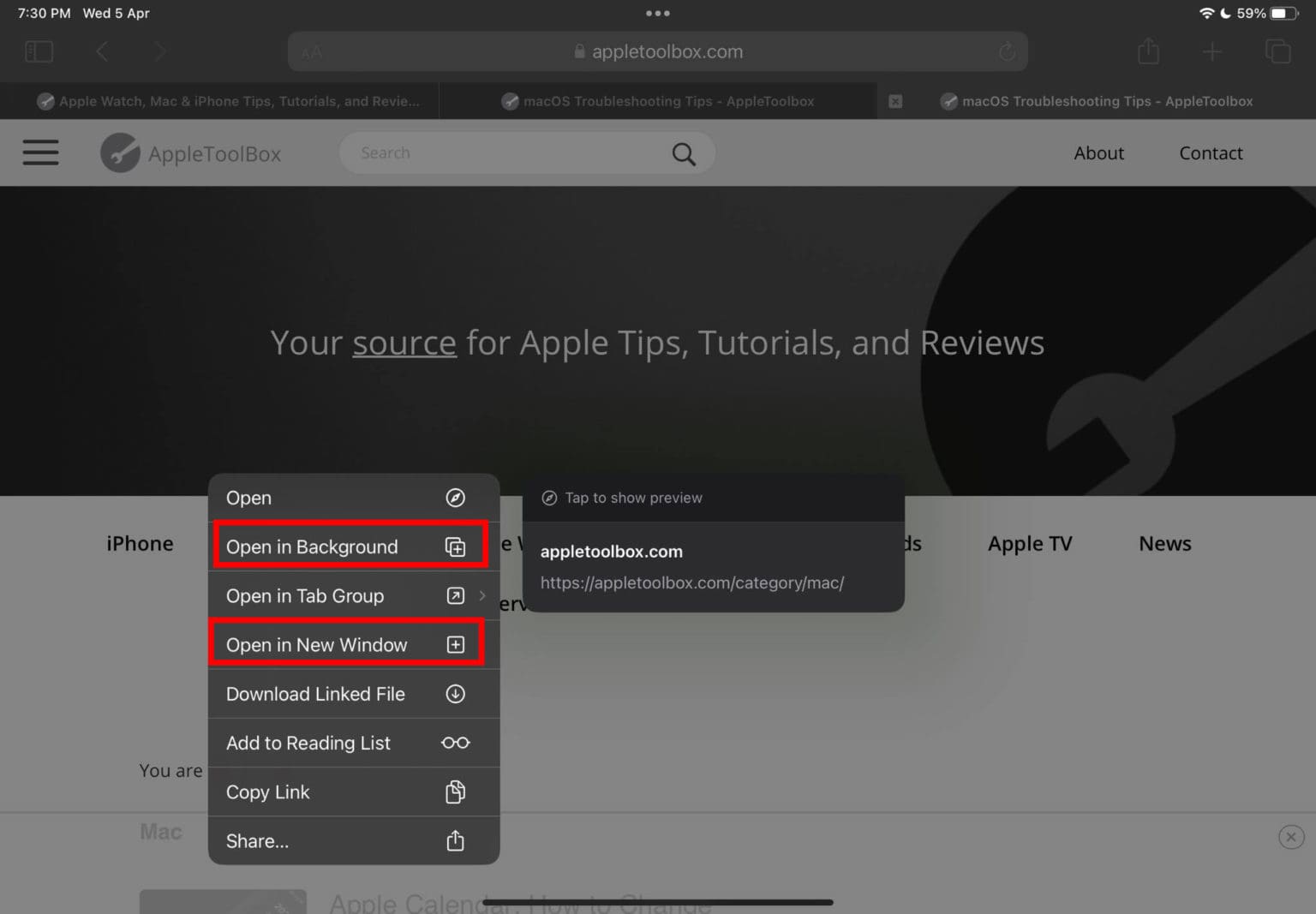 How to Open Multiple Windows of Safari on iPad (iOS 16) - AppleToolBox