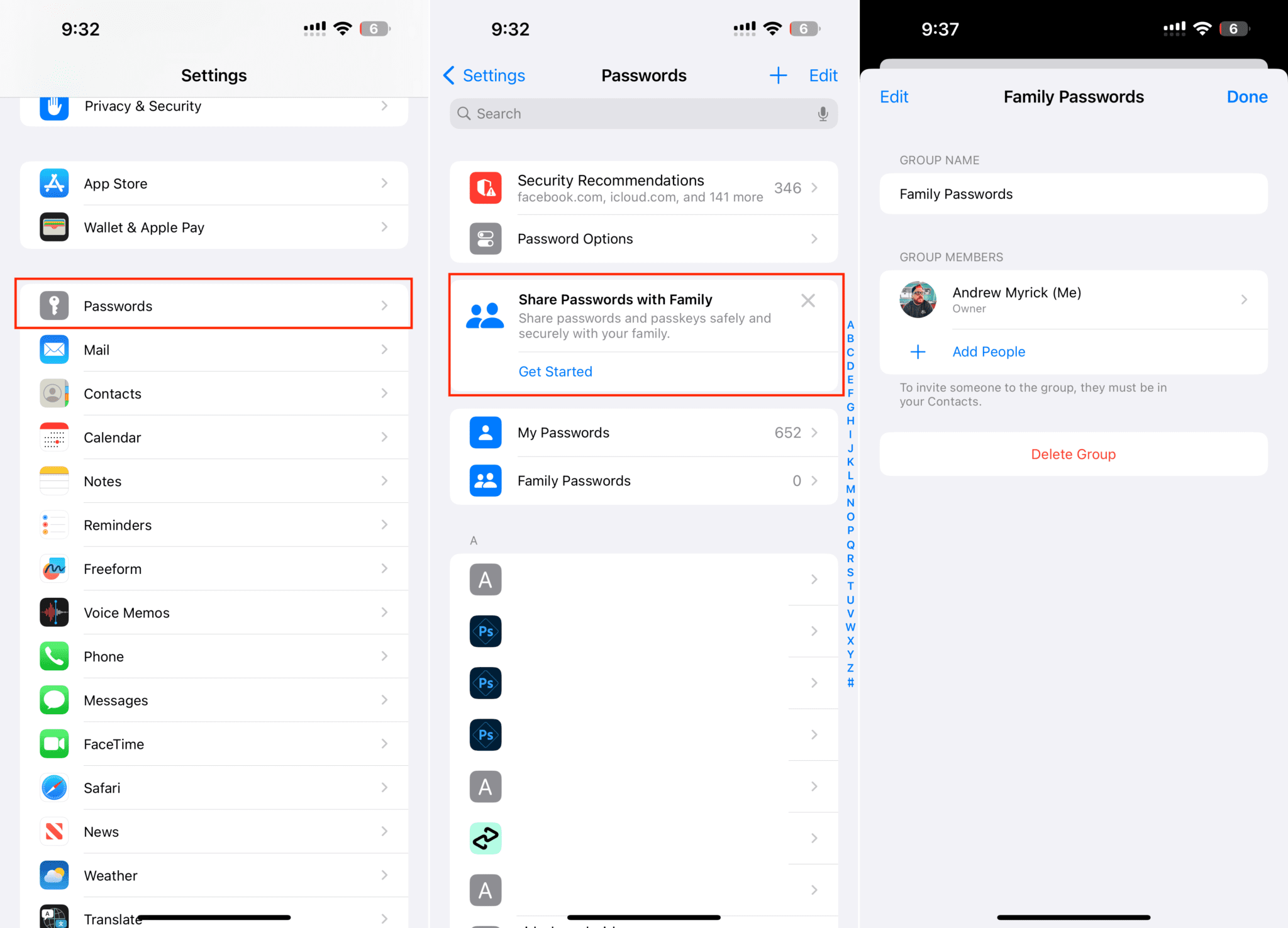 How to Use Family Passwords on iPhone With iOS 17 - AppleToolBox