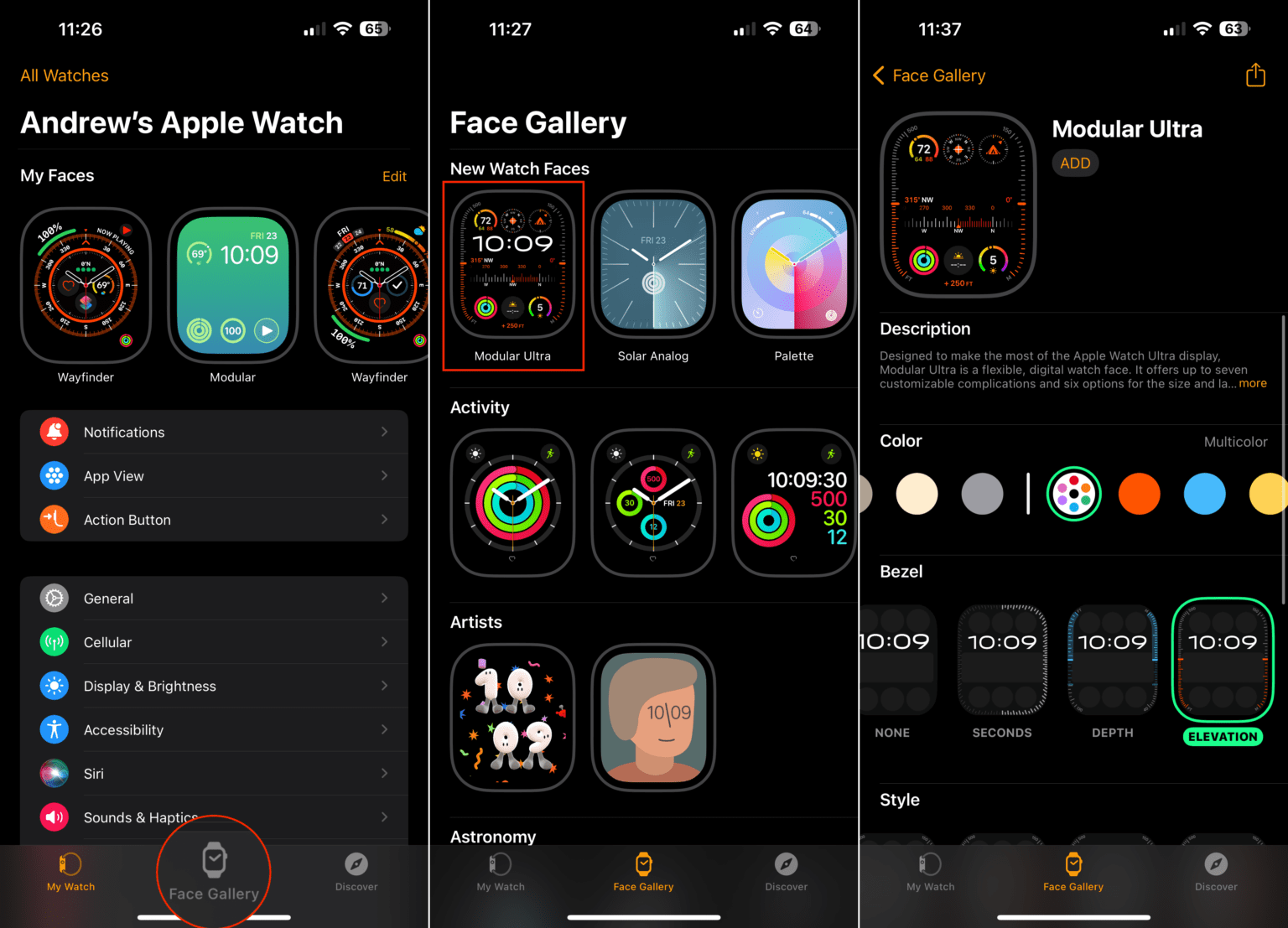 How to Customize Modular Ultra Watch Face on Apple Watch Ultra ...