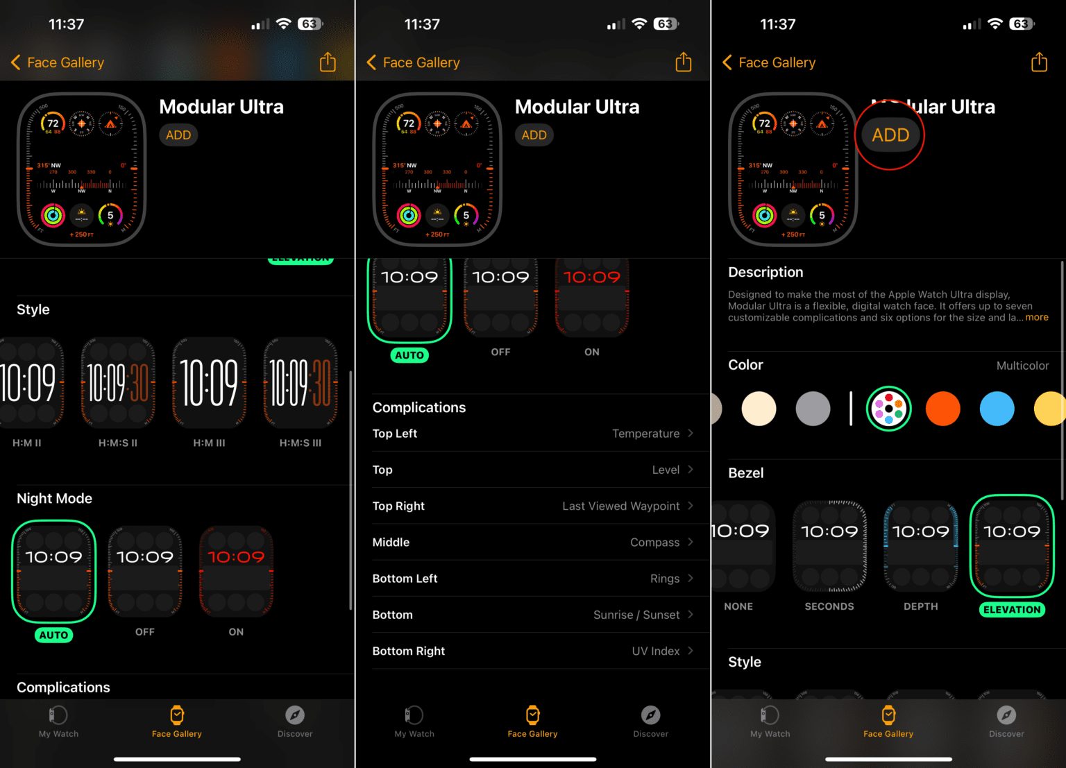 How to Customize Modular Ultra Watch Face on Apple Watch Ultra ...