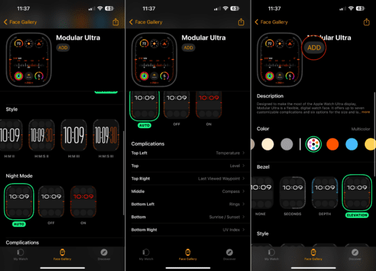 How to Customize Modular Ultra Watch Face on Apple Watch Ultra ...