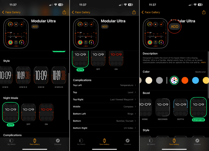 How to Customize Modular Ultra Watch Face on Apple Watch Ultra ...