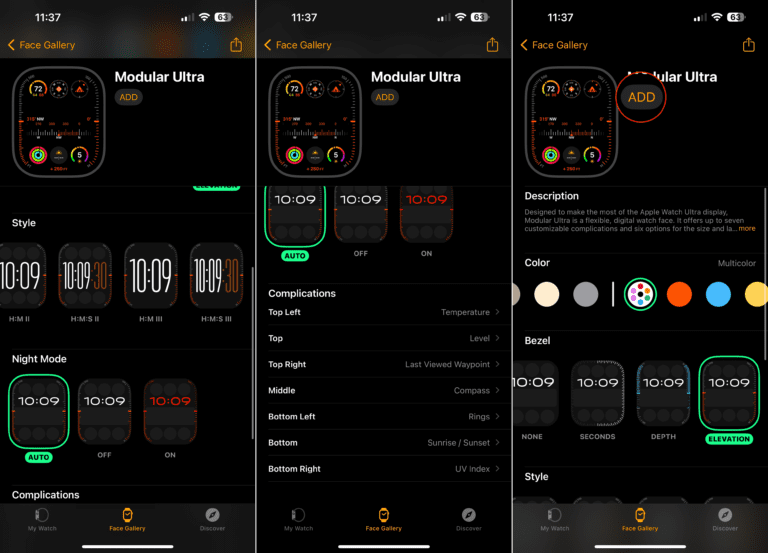 How to Customize Modular Ultra Watch Face on Apple Watch Ultra ...
