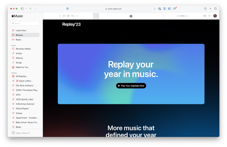How To Find Apple Music Replay 2023 - AppleToolBox