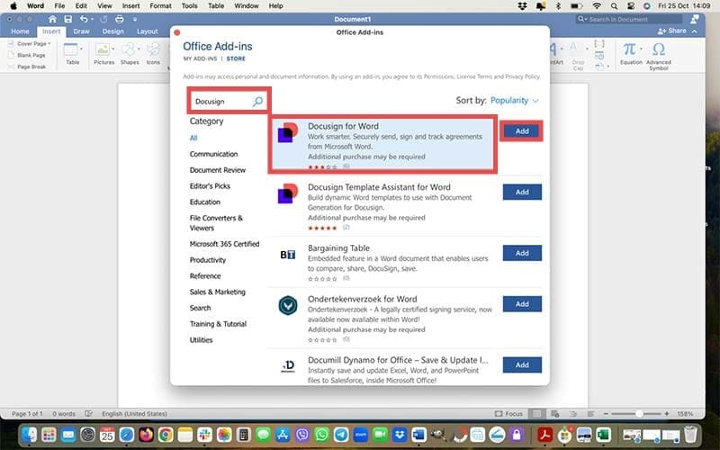 How to Add Docusign to Word on Mac - AppleToolBox