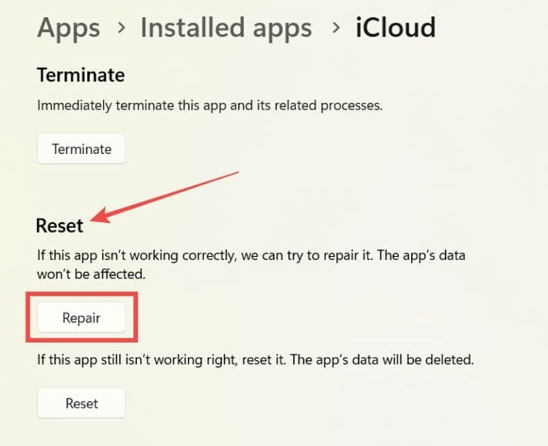 How to Fix iCloud Crashing on Windows 11 - AppleToolBox