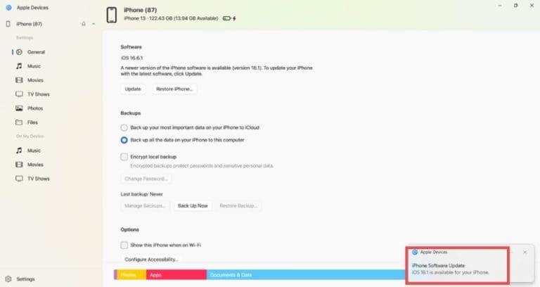 How to Manage Apple Devices From a Windows PC Using the Apple Devices ...