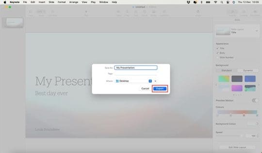 Steps for Converting an Apple Keynote File to PowerPoint - AppleToolBox