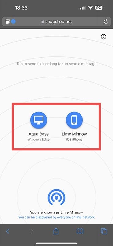 How to Use Snapdrop to Transfer Files From iPhone to Windows PC ...