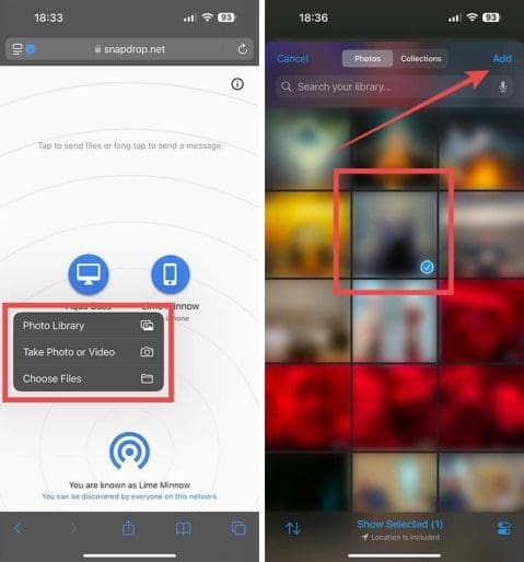 How to Use Snapdrop to Transfer Files From iPhone to Windows PC ...