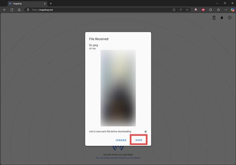How to Use Snapdrop to Transfer Files From iPhone to Windows PC ...