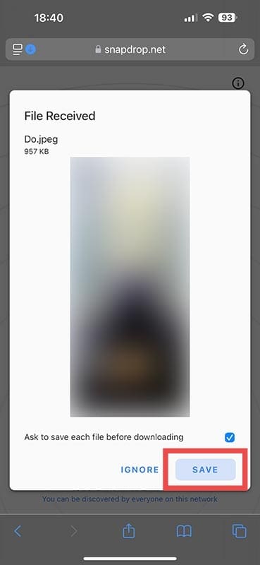 How to Use Snapdrop to Transfer Files From iPhone to Windows PC ...